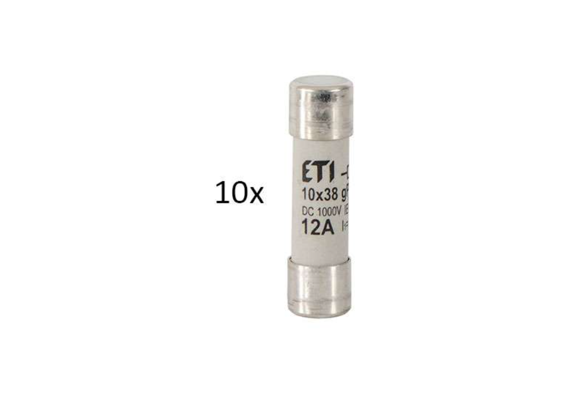 PV-FUSE 12A 10X38 1000V (PACKAGE OF 10 PCS) online bestellen ☀️
